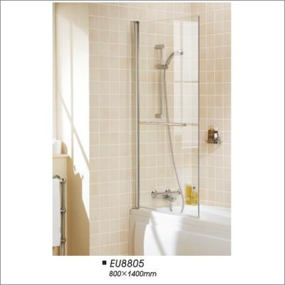 China Frameless Pivot Door Tub Screen , Glass Shower Bathtub Screen  800*1400 for sale