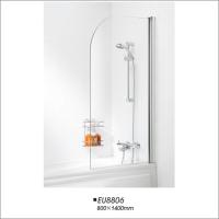 China Frameless Pivot Bath Screen , 6mm Thickness Glass Shower Screens For Bathtubs for sale