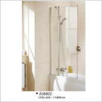China Bathroom Pivot Over Bath Shower Screen / Glass Shower Doors CE CCC Certification for sale