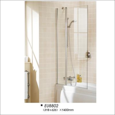 China Bathroom Pivot Over Bath Shower Screen / Glass Shower Doors CE CCC Certification for sale