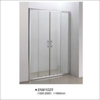 China Tempered Glass Shower Doors / Sliding Shower Screens With Frame Easy Installation for sale
