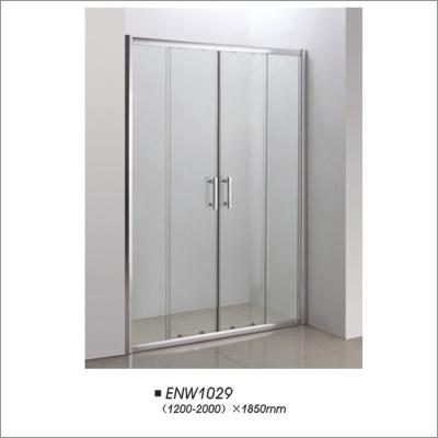 China Tempered Glass Shower Doors / Sliding Shower Screens With Frame Easy Installation for sale