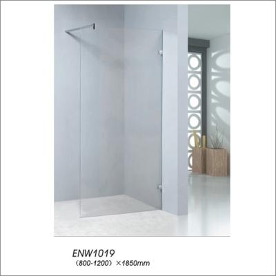 China Walk in Door Ground Glass Shower Elclosure 800*1200mm For Apartment for sale