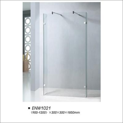 China Frameless Walk In Shower Screen With Two Side Door Tempered Glass OEM / ODM for sale