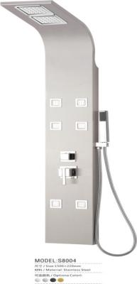 China Stainless Steel Shower Panel With Outlet  , Wall Mount Shower Panel Simple Install for sale
