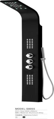 China Brushed SS Wall Mount Shower Panel Column With Outlet Convenient Using for sale