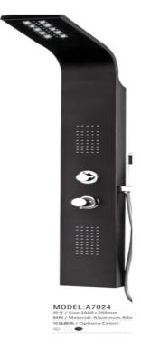 China Muitifunction 304 Stainless Steel Shower Column Waterfall Shower Panel for sale