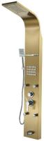 China Five Functions full body shower panel Stainless Steel Material L Shaped Waterproof for sale