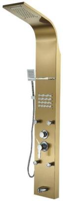 China Five Functions full body shower panel Stainless Steel Material L Shaped Waterproof for sale