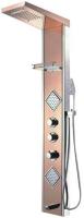 China Bathroom Stainless Steel Shower Panel Thermostatic Shower Column Cold Hot Water for sale