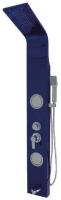 China Blue Color Stainless Steel Shower Wall Panel Multi Functional Corrosion Resistance for sale