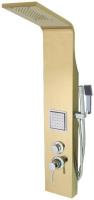 China Golden Color Finish Shower Tower Panel Stainless Steel Material For Full Body for sale