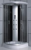China Waterproof Curved Bathroom Shower Cubicles Glass Shower Units Comfort for sale