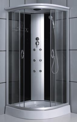 China Waterproof Curved Bathroom Shower Cubicles Glass Shower Units Comfort for sale