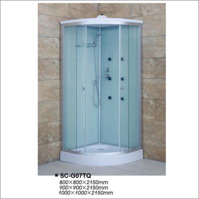 China Convenient Steam Shower Cabin 5mm Acid Glass Type With Aluminum Frame for sale