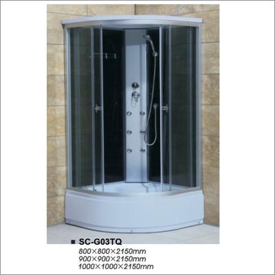 China Chrom Profile Complete Shower Room Cabin with Six Jets / Nozzles ISO9001 for sale