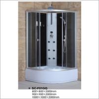China Tempered Glass Bathroom Shower Cubicles Multi Functional With Shower Seat for sale