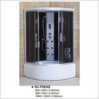 China Luxurious Steam Shower Cabin , Curved Modern Bathroom Shower Units for sale