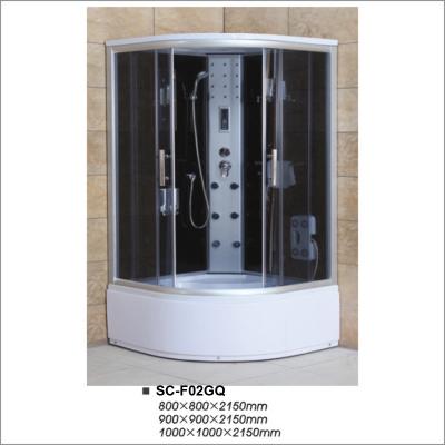 China Luxurious Steam Shower Cabin , Curved Modern Bathroom Shower Units for sale