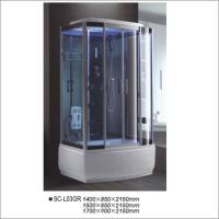 China Rectangle Shower Cabin with Shelf with Top Shower and Six Jets / Nozzles for sale