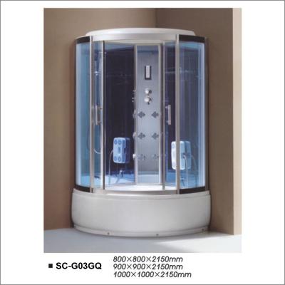 China Tempered Glass Massage Steam Shower Cabin  , 900x900 Shower Bath Cubicle for sale