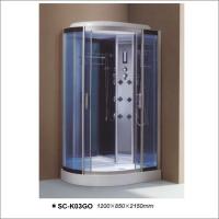 China Reversible Bathroom Corner Luxury Tempered Glass massage Box Shower Cubicle for sale