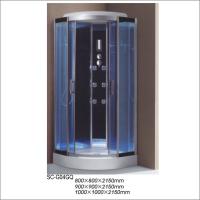 China Free Standing Simple Shower Room Cabin With Computer Control Panel for sale