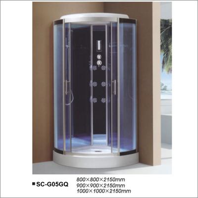China Multi Functional Bathroom Shower Stalls With Gray Tempered Glass 900*900 for sale