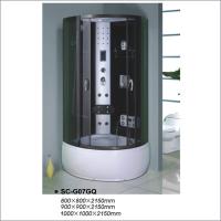 China Gray Glass Steam Shower Cabin , Massage Sauna Complete Enclosed Shower Cubicles for sale