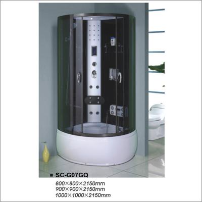 China Gray Glass Steam Shower Cabin , Massage Sauna Complete Enclosed Shower Cubicles for sale