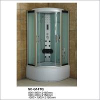 China Family Using Enclosed Steam Sauna Room / Bathroom Showers Cubicles Curved for sale
