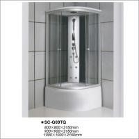 China Quadrant Sliding Glass Steam Shower Cabin Curved Shaped Multi - Functional for sale