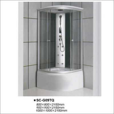 China Quadrant Sliding Glass Steam Shower Cabin Curved Shaped Multi - Functional for sale