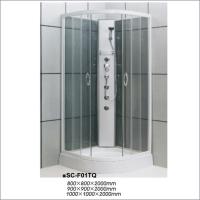 China Tempered Glass Bathroom Shower Room , Corner Free Standing Shower Stall for sale