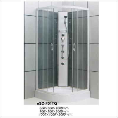 China Tempered Glass Bathroom Shower Room , Corner Free Standing Shower Stall for sale