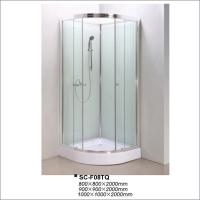 China Waterproof Modern Quadrant Shower Enclosure Curved Corner Shower Units for sale