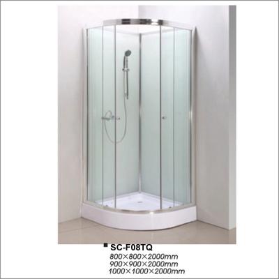 China Waterproof Modern Quadrant Shower Enclosure Curved Corner Shower Units for sale