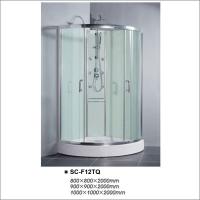 China Quadrant Bathroom Enclosures With Tempered Transperant Glass Sliding Door for sale