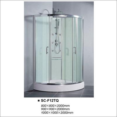 China Quadrant Bathroom Enclosures With Tempered Transperant Glass Sliding Door for sale