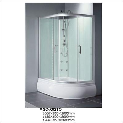 China Reversible Steam Shower Cabin Free Standing Shower Enclosure With Oval Tray for sale
