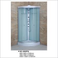 China Tempered Fabric Sliding Glass Door Shower Enclosure CE SGS Certification for sale