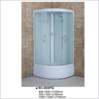 China Home / Hotel Bathroom Shower Enclosures with Tempered Fabric Glass Sliding Door for sale