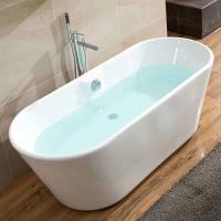 China Ellipse Shape Freestanding Acrylic Bathtub Customized ISO9001 Certification for sale