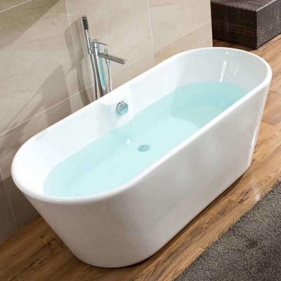 China Ellipse Shape Freestanding Acrylic Bathtub Customized ISO9001 Certification for sale