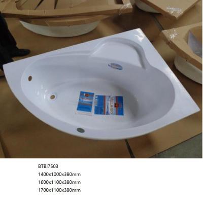 China Solid Surface Acrylic Built-in Tub Slip Resistant With Drain Hotel / Home Using for sale