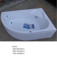 China Corner Bathroom Acrylic Free Standing Bathtub with Good Heat Preservation for sale