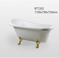 China Luxury Modern Acrylic Clawfoot Bathtubs ,  Jacuzzi Freestanding Tub With Adjust Feet for sale