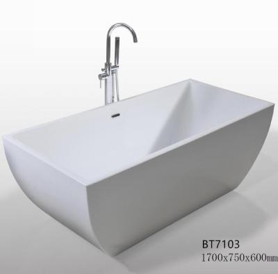 China Simple Acrylic Freestanding Jacuzzi Bathtub Comfortable 1700x750x600mm Size for sale