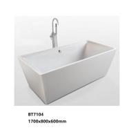 China Customized Indoor Acrylic Freestanding Soaking Tub / Small Stand Alone Bathtubs for sale