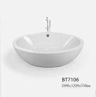 China Sanitary Ware Freestanding Indoor Acrylic Bathtub Eco Friendly Anti Bacteria for sale